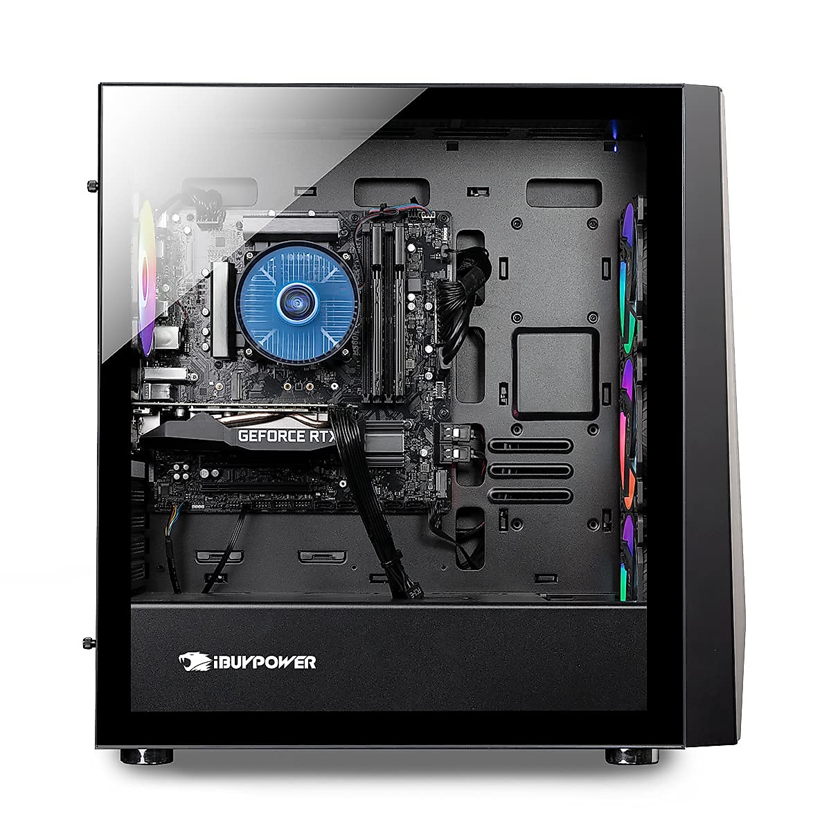 iBUYPOWER Pro Gaming PC Computer Desktop Trace 5 MR 178i (Intel i7-11700F 2.5GHz, NVIDIA GeForce RTX 2060 6GB, 16GB DDR4 RAM, 480GB SSD, 1TB HDD, WiFi Ready, Windows 11 Home)