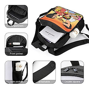 Bob's Happiness Burgers Student Backpack School Bag Multipurpose Daypack Satchel Rucksack For Girls Boys