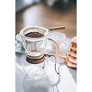 Hario Woodneck Drip Pot, 480ml, Acacia Wood