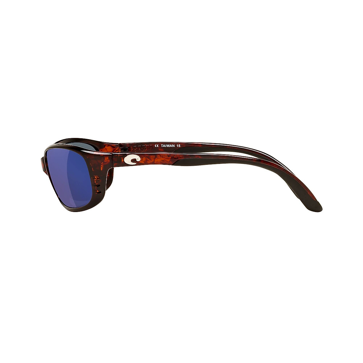 Costa Del Mar Mens Brine Oval Sunglasses, Tortoise/Grey Blue Mirrored Polarized-580P, 59 mm