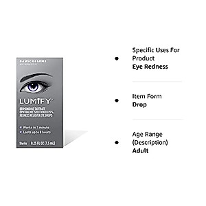 Lumify Redness Reliever Eye Drops, 0.08 fl oz (Pack of 2)