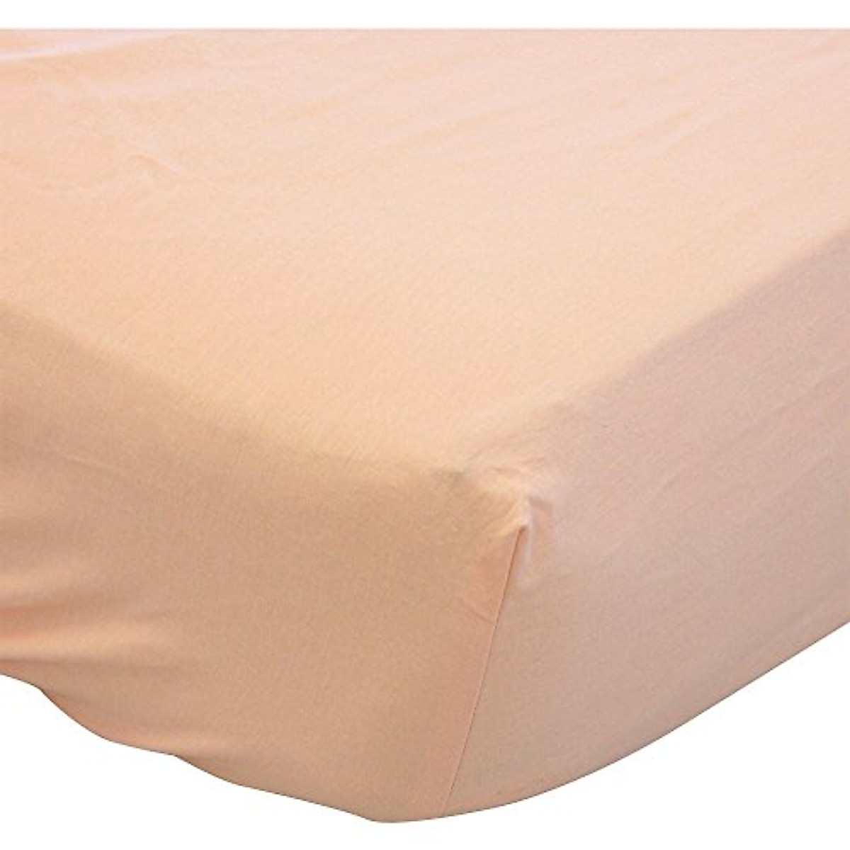 Solid Comfy Fitted Crib Sheet - Fits Standard Crib Mattresses and Daybeds (Peach)
