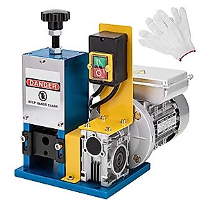 VIVOHOME Automatic Motorized Electric Wire Stripper 0.06-0.98 Inch Diameter Scrap Cable Stripping Machine with Elastic Work Gloves