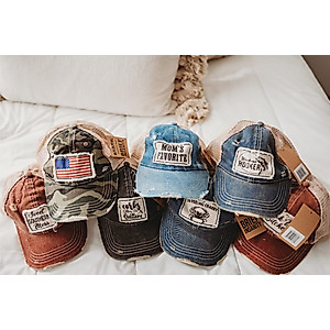 BRIEF INSANITY I Love it When My Wife Lets Me Golf Funny Trucker Hat - Golf Husband Themed Vintage Distressed Snapback Hat | Unisex Adult Cap