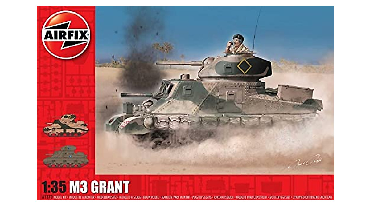 Build the Airfix M3 Grant/Lee WWII Tank Model Kit