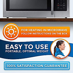 Weighted Neck and Shoulder Wrap - Instant Relief for Tension and Stress, Migraines, Headaches, Aches, Spasms, Arthritis, Stiffness - Deep, Penetrating Muscle Relaxation with Herbal Aromatherapy