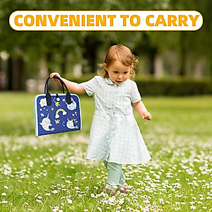 QQAPPU Montessori Busy Board,Preschool Learning Toy Fine Motor Skills,Toddler Activity Board Sensory Toy for Plane and Car Travel