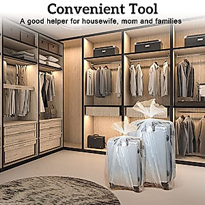 16 Pcs Clear Large Plastic Storage Bags Giant Storage Bags Jumbo Moving Bags Suitcase Storage Bags for Clothes Packing Luggage Comforter Bike Blanket Big Plush Toys Furniture Protection, 4 Sizes