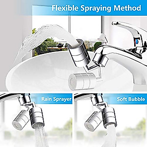 720 Degree Swivel Sink Faucet Aerator ,Swivel Sink  Easy Install,for Face Washing, Gargle and Eye Flush