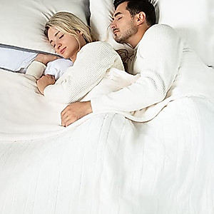 WOOMER [5 Year Warranty] Heated Blanket Full Size Electric Blanket 77"x 84", Soft Flannel Fast Heating Blanket, 10 Heating Levels & 0.5-12H Auto Off, Over-Heat Protection, ETL Certification