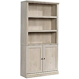 Sauder Miscellaneous Bookcase with Doors, L: 35.28" x W: 13.23" x H: 69.76", Chalked Chestnut finish