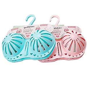 NC Anti-Deformation Plastic Non-Slip Bra Drying Rack Bra Rack Wet and Dry Underwear Non-Marking Drying Rack 2 Pieces