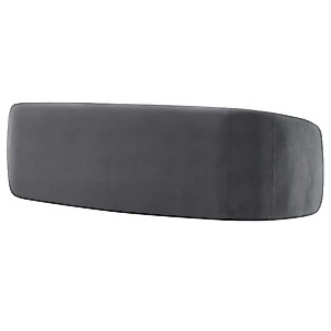 Modway Contessa Performance Velvet Sofa, Grey