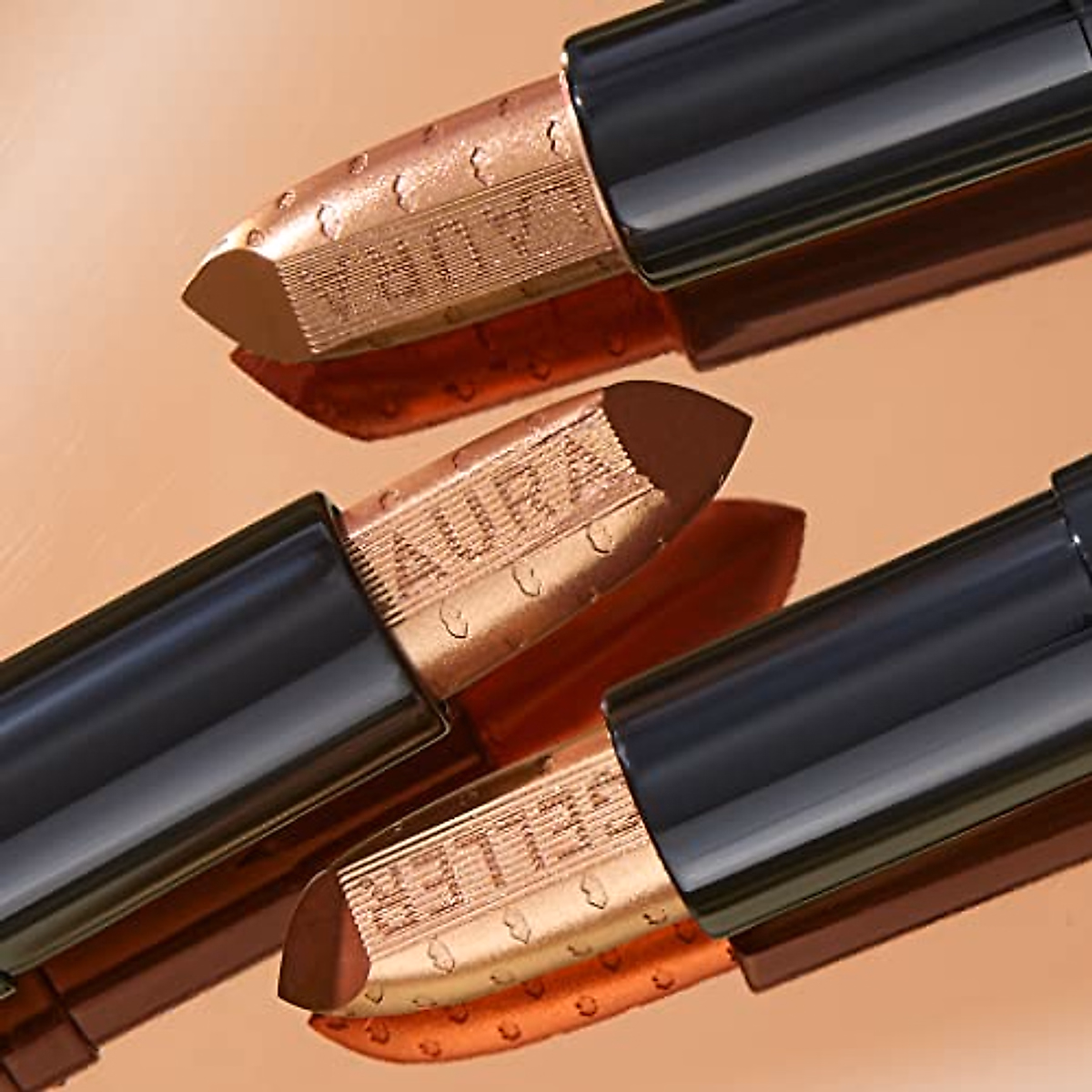 LAURA GELLER NEW YORK Gorgeous in Gold Rich Full-Coverage Lipstick, Limited Edition Gold Frosted Lip Color, Radiant in Rose