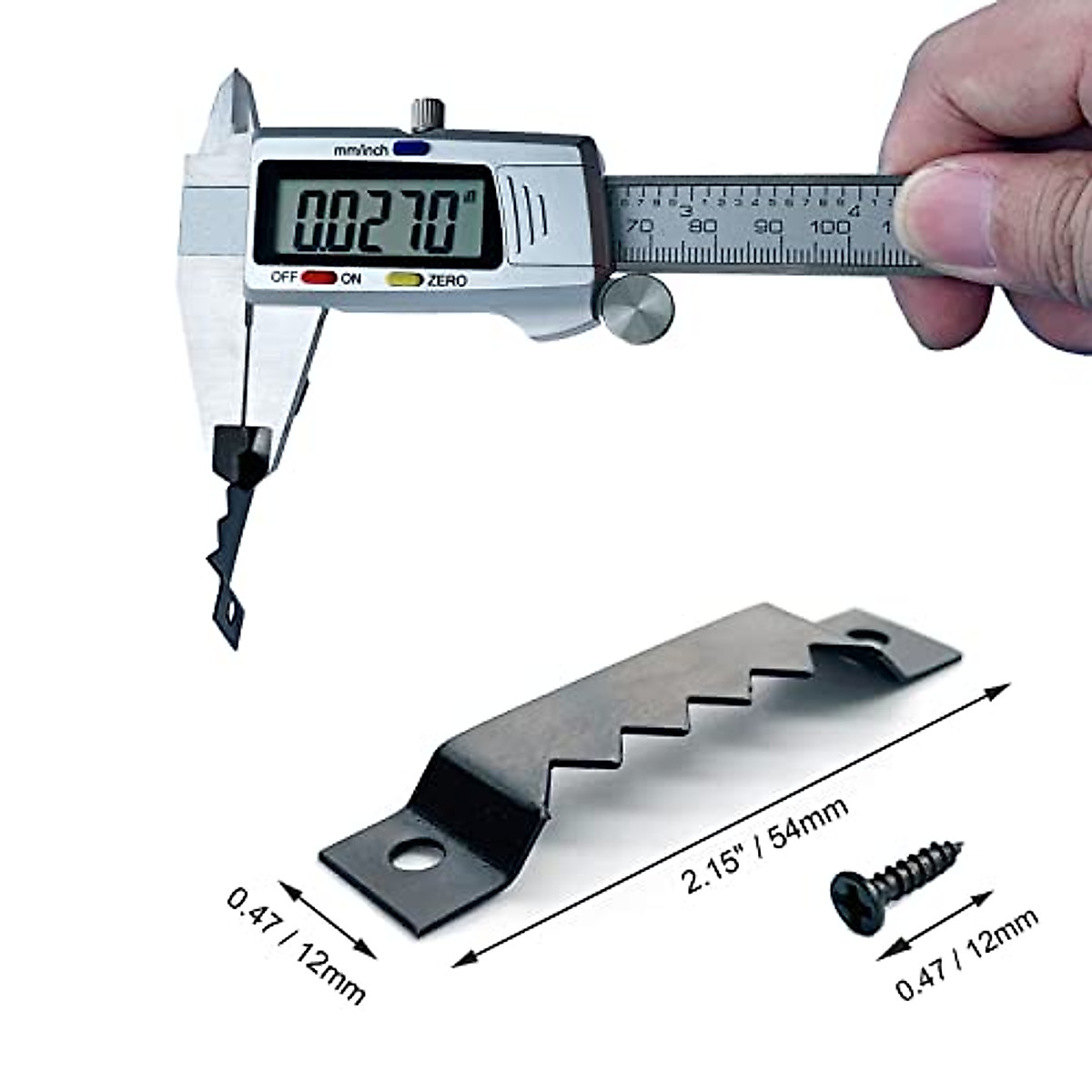 Heavy Duty Sawtooth Picture Hangers Supports 50 lbs, 50 Pack Heavy Sawtooth Hangers with Screws, Picture Hanging Solutions for Hanging Canvas Photos Frame Clock Paintings Artwork