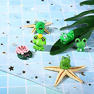 Jetec 22 Pieces Animal Figurines Cake Topper Cute Mini Animal Decorations Miniature Animals Model Ornaments Garden Moss Landscape DIY Craft for Home Party Supplies