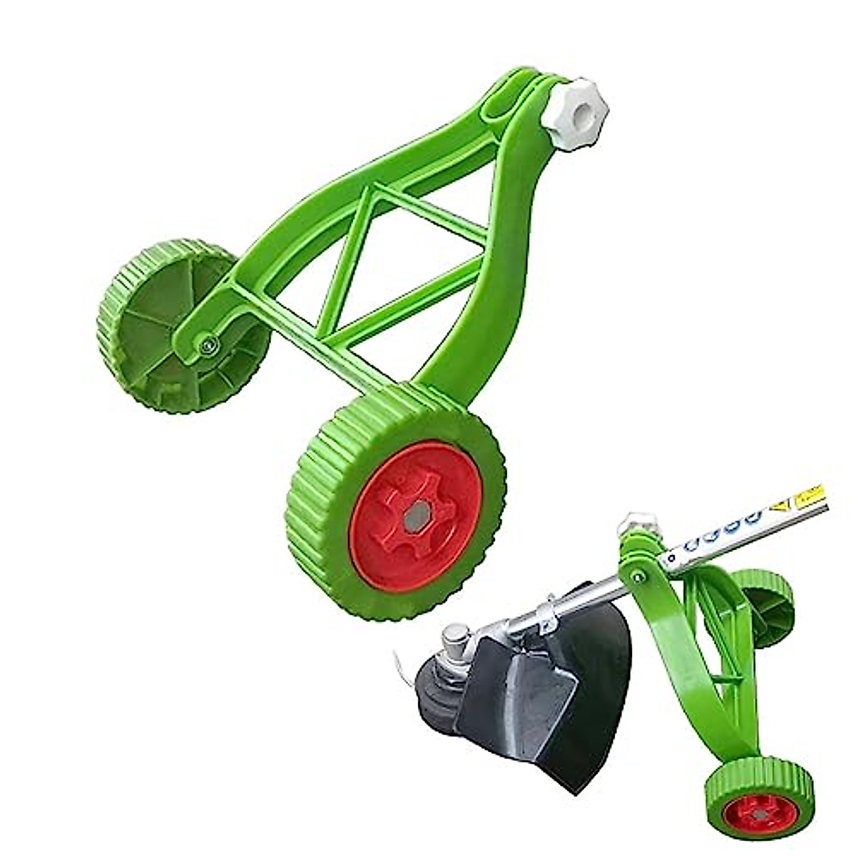 kmobruzy Adjustable Wheels Support Wheels Auxiliary Wheel Trimmer Attachment for Cordless Grass Trimmer for Comfortable Lawn Care Cutter