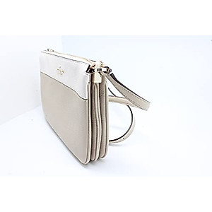 Kate Spade New York Leila Colorblock Triple Gusset Crossbody in Light Sand