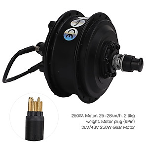 BTER Electric Bicycle Hub Motor, 36V 250W Waterproof Front Wheel Ebike Conversion Motor Kit with 3 Riding Modes, 25-28km/h Brushless Gear Drive for Bike Upgrade Parts