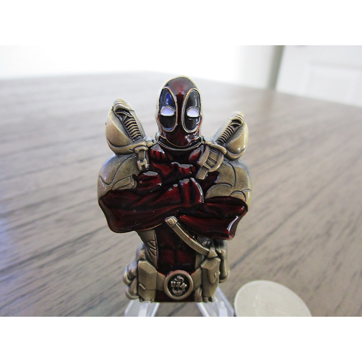 Oneworldtreasures Superhero Deadpool Dead Pool Marvel USN Chief CPO Challenge Coin