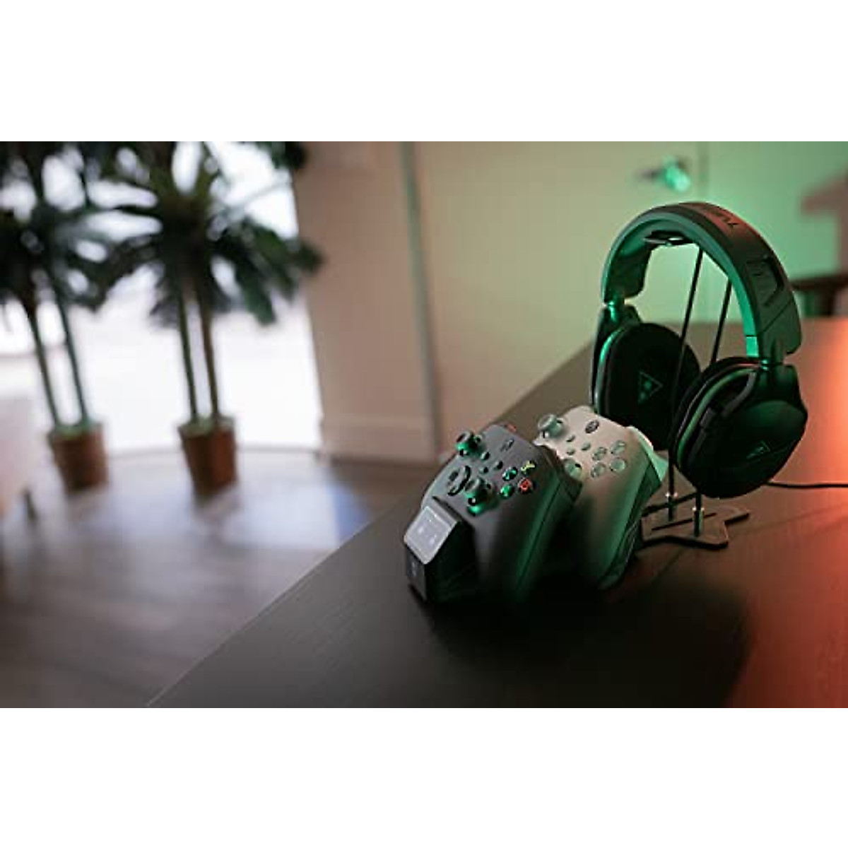 Turtle Beach Fuel Dual Controller Charging Station & Headset Stand for Xbox Series X|S & Xbox One Wireless Controllers â€“ 22+ Hour Battery Packs, Quick Charge, and Compact Design - Black