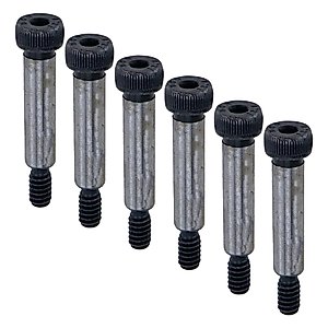S SYDIEN 6Pcs Alloy Steel Shoulder Bolt 1/4" Shoulder Dia 1" Shoulder Length 10-24 UNC Thread