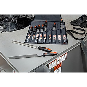 Nicholson 9 Pc. 6", 8", 10" & 12" Maintenance File Set with Ergonomic Handles - 22030HNNN, Multicolor, One Size