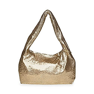 Steve Madden EMILIAA Chainmail Hobo, Gold