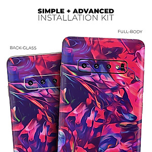 DesignSkinz Blurred Abstract Flow V20 Protective Vinyl Decal Wrap Skin Cover Compatible with The Samsung Galaxy S20 (Screen Trim & Back Glass Skin)