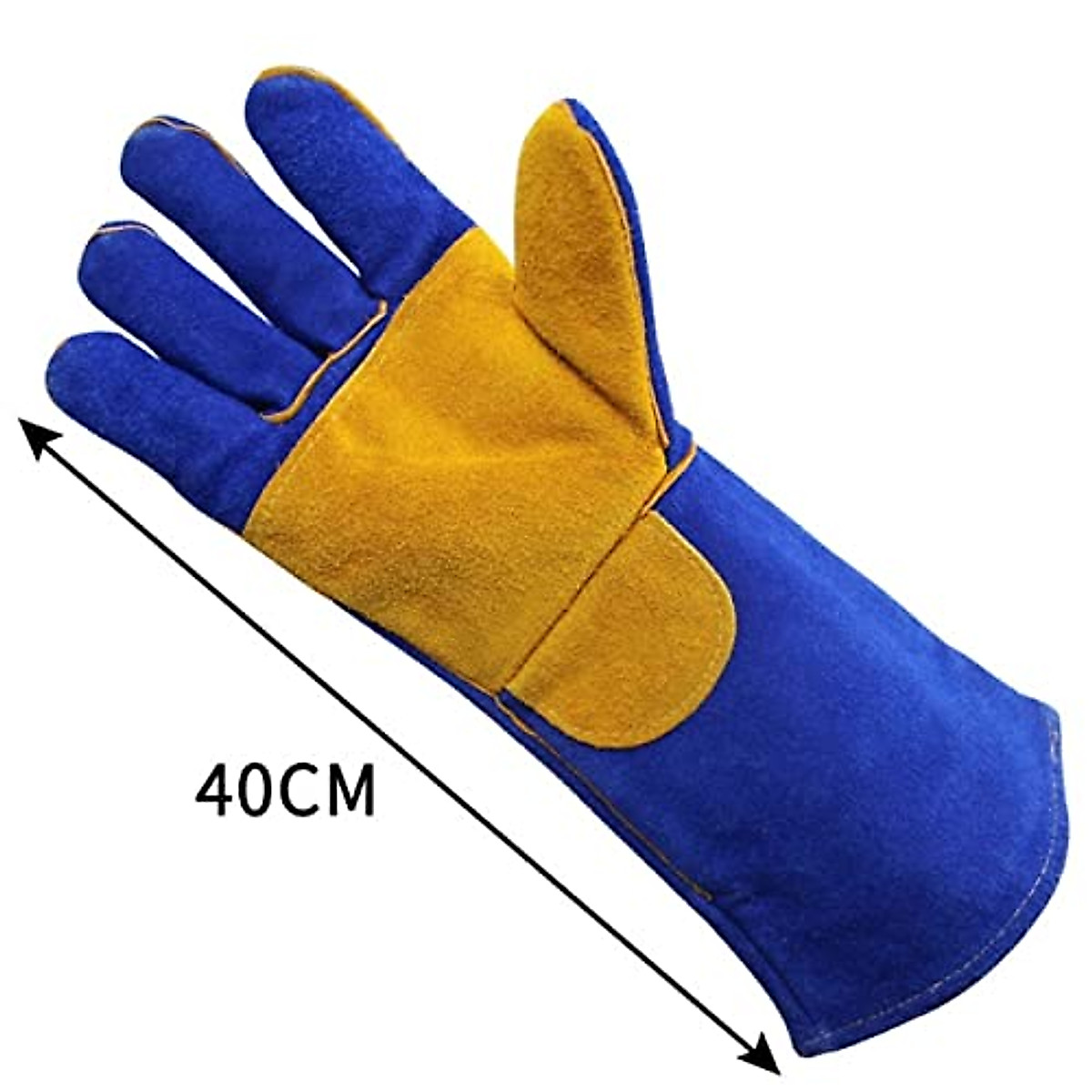 16 Inches Leather Welding Gloves Heat Fire Resistant (Welder gloves)