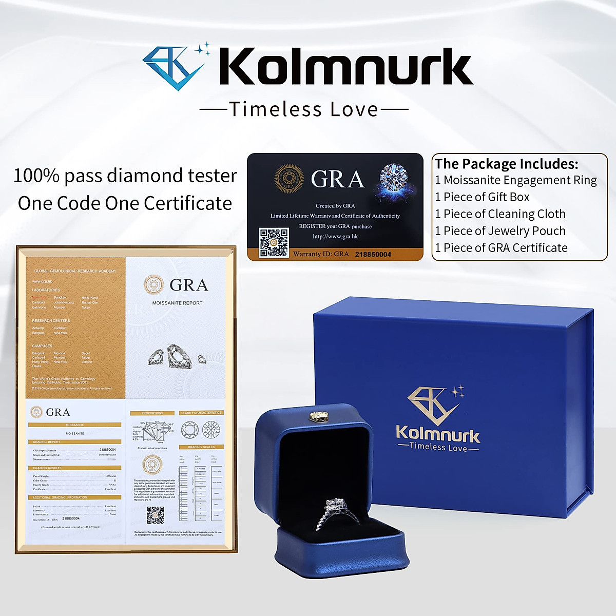 Moissanite Engagement Ring 1ct Center Solitare Diamond Halo Wedding Band Rings 6.5mm D Color VVS1 Moissanite Ring Sterling Silver Anniversary Promise Ring for Her