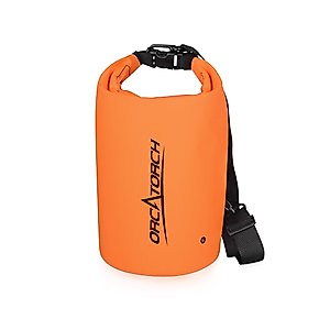 ORCATORCH 5L Waterproof Dry Bag Scuba Diving Storage Backpack for Water Sports - Kayaking, Boating, Fishing, Hiking, Swimming, Backpacking, Snowboarding and Camping