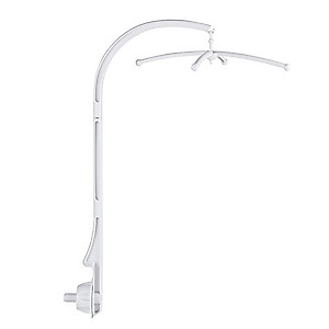 Zerodis Baby Crib Bedding Decoration,White Crib Toys Hanging Arm Bracket Holder for Baby Boys and Girls