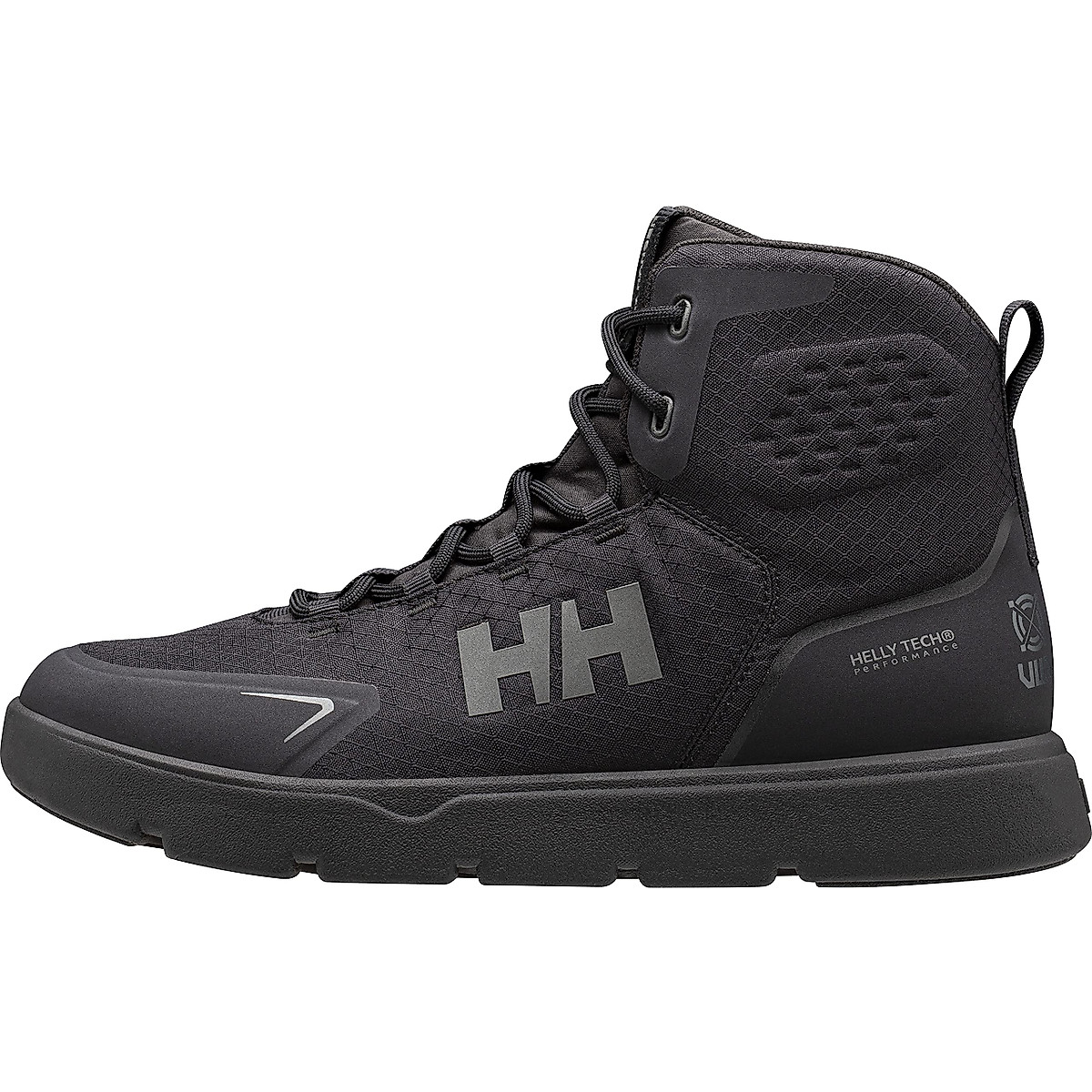 Helly-Hansen Mens Canyon ULLR Boot High Top LigHigh TopweigHigh Top Waterproof Hiking Sneaker Boots, 990 Black/Gunmetal/Neon Orange, 8.5