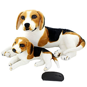 Jesonn Realistic Stuffed Animals Dog Plush Toys Beagle,12" or 30CM,1PC