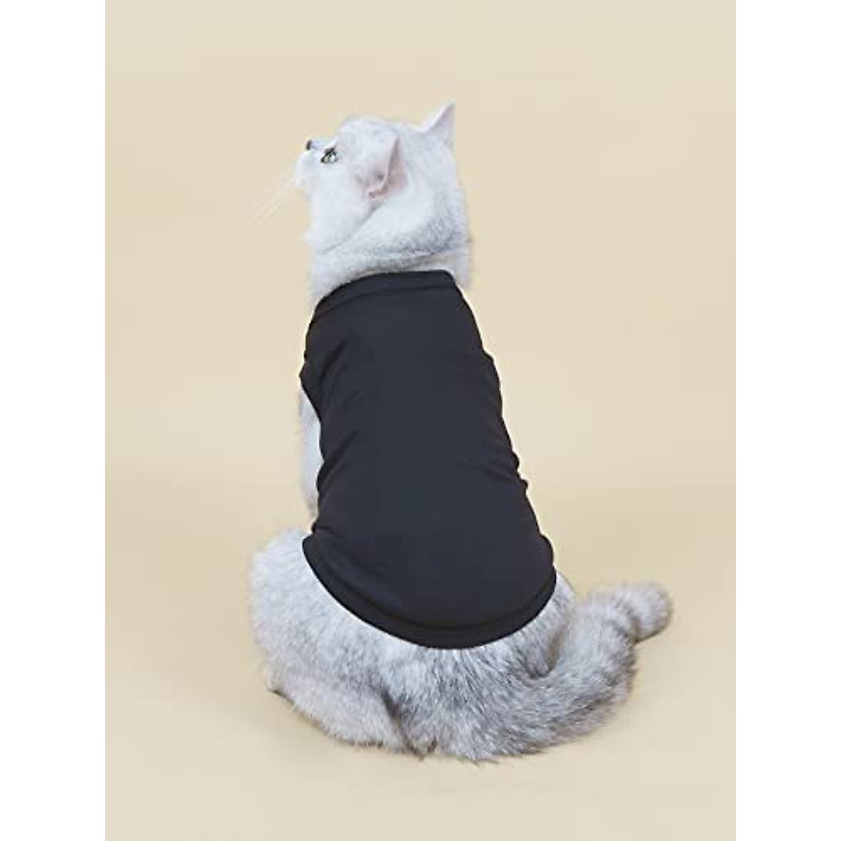 QWINEE 3pcs Dog Shirt Tank Top Puppy Vest Dog Cat Basic Shirts Clothes for Small Medium Dogs Kitten Kitty Multicolor M