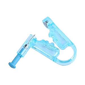 1 pcs Ear Piercing Tool,Disposable Nose Ear Piercing Tool Stainless Steel Ear Piercer Machine for Men Women (C)