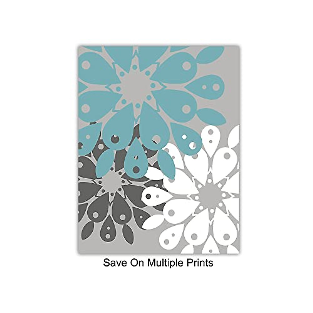 Dining Room, Kitchen Decor - Bless the Food Before Us Sign - Teal Blue Wall Art Set - Vintage Style Home Decor - Gift for Cooks and Chefs - Great Engagement, Anniversary or Birthday Gift for Women