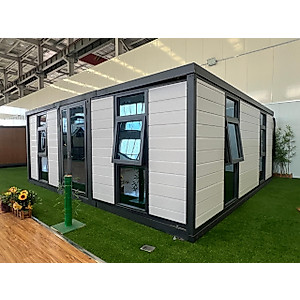 20ft,40ft Prefab Tiny Homes for Sale, Mobile Houses, Tiny Foldable House, Prefabricated House with Bathroom and Kitchen Extandable moblie House,Folding House for Living