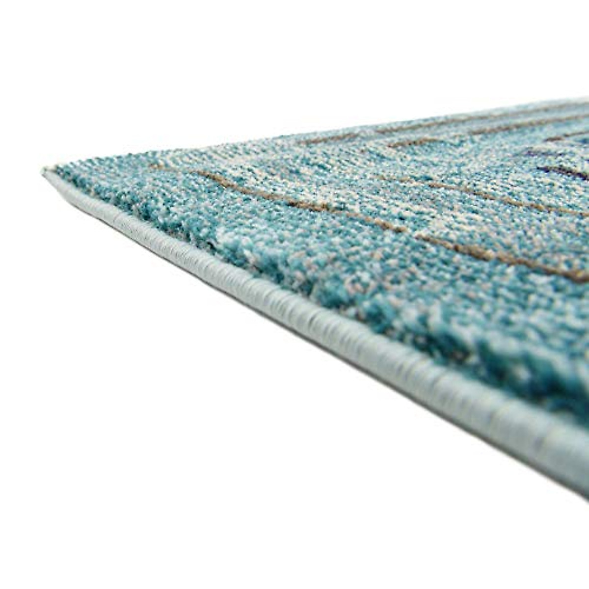 Unique Loom Medici Collection Vintage Botanical Traditional Light Blue Square Rug (8' 0 x 8' 0)