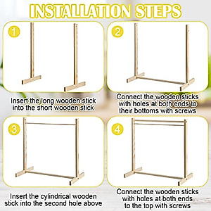 Estune 15.7 Inches Dog Garment Rack with 12 Wood Pet Clothes Hanger Wooden Dog Dress up Storage Small Dog Closet Pet Clothes Organizer Accessories for Doll Cat and Puppy