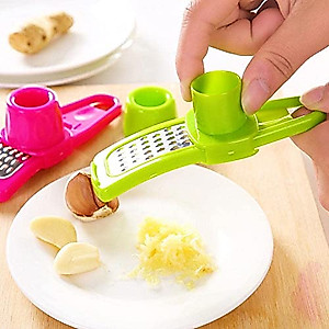 Ginger Garlic Grinder Manual Crusher Press Garlic Mincer Tool Accessories Pure Garlic Color Chopping C5u4