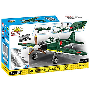 COBI Historical Collection WII Mitsubishi A6M2 Zero Japanese Fighter Plane