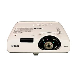 Epson PowerLite 520 3LCD Projector Short-Throw 2700 ANSI H674A HDMI, Bundle: Remote Control, Power Cable, HDMI Cable