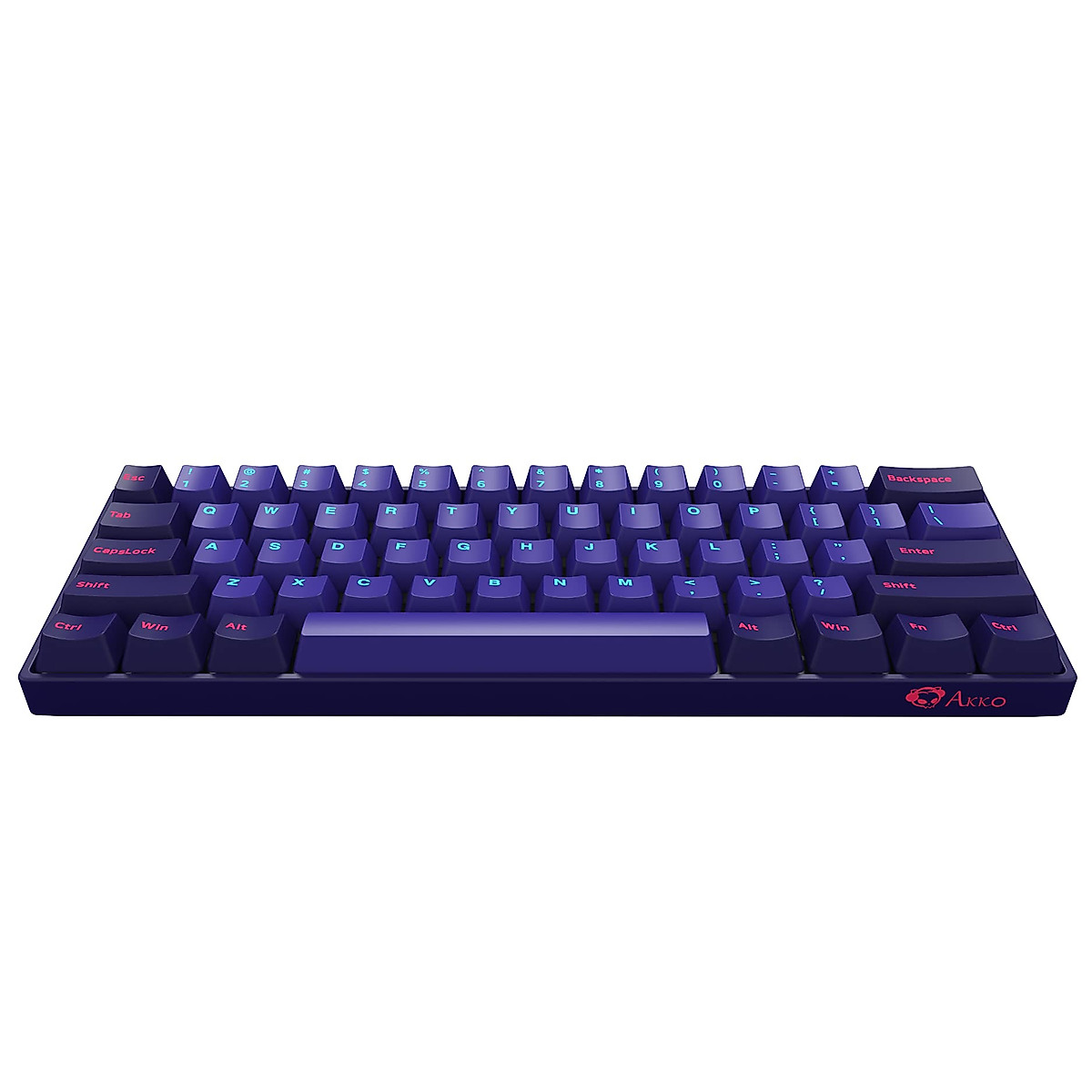 YUNZII AKKO NEON 3061 61 Keys Bluetooth 5.0 Wireless/Wired Mechanical Keyboard with RGB, NKRO, PBT Keycap,Programmable (Gateron Green Switch)