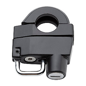 Motorcycle Helmet Lock Fits 7/8" (22mm) Handlebar Anti-Theft Helmet Security Lock with 2 Keys Fit for Motorbike Scooter Street Bike
