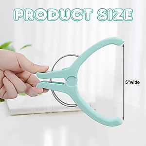 Yousoontic 12 Pcs Sew Jumbo Quilting Clamps Beach Towel Clips Blanket Clothes Pin Plastic Quilt Clamps Extra Large Clips for Sewing Crafting Fabric Clothes Cruise Vacation, 3 Colors