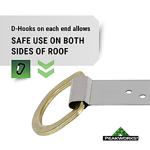 Peakworks Temporary Roof Anchor Bracket - Stainless Steel Safety Roof Top Anchor Bracket for Roofing Work - Industrial, Construction, Roofing Fall Protection - ANSI & OSHA Compliant