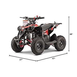 MotoTec Renegade 40cc 4-Stroke Kids Gas ATV Red