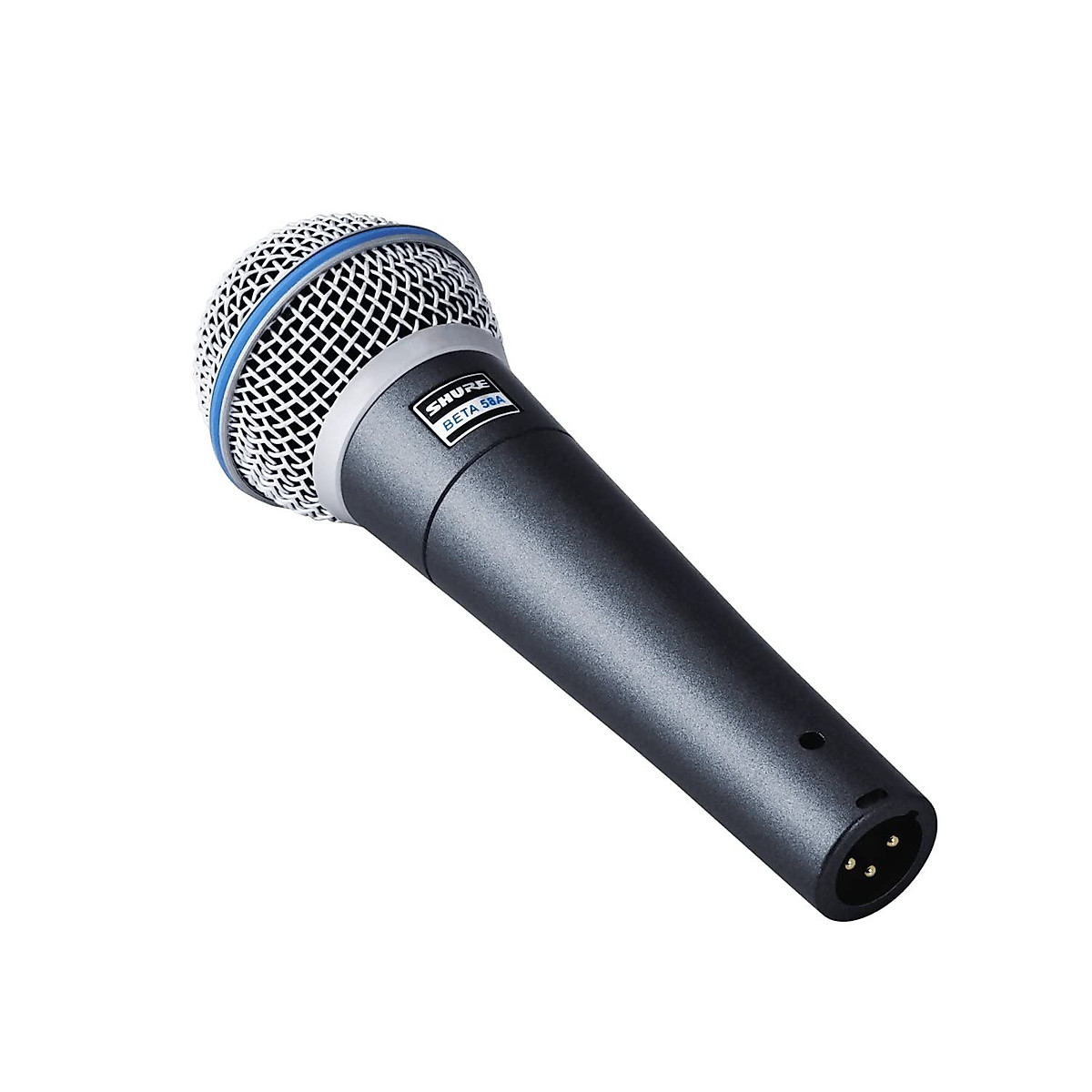 Shure BETA 58A Vocal Microphone - Single Element Supercardioid Dynamic Mic for Stage and Studio, Includes A25D Adjustable Stand Adapter, 5/8” to 3/8” (Euro) Thread Adapter and Storage Bag